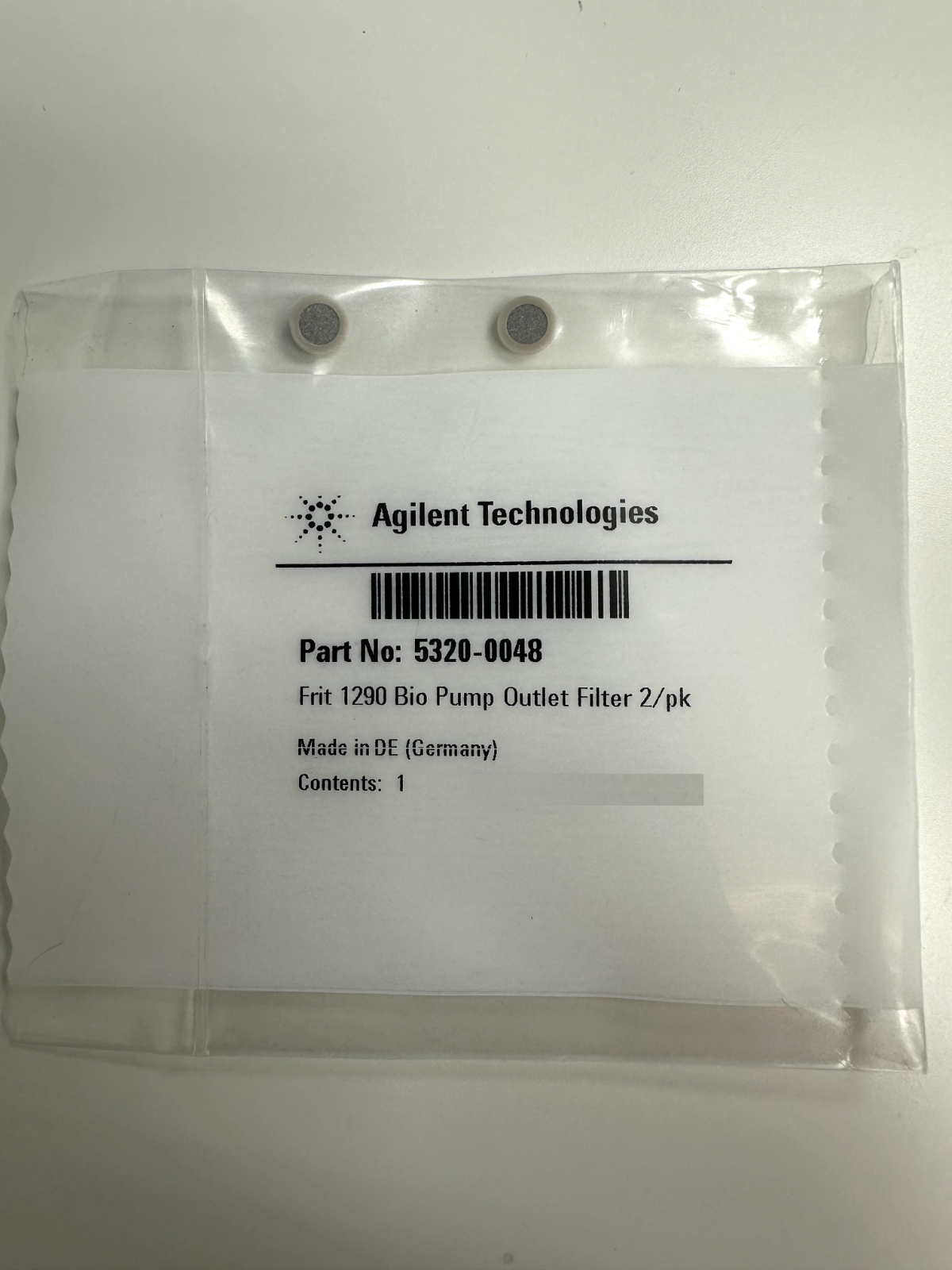 Agilent 5320-0048 Frit 1290 Bio Pump Outlet Filter 2/pk | eBay