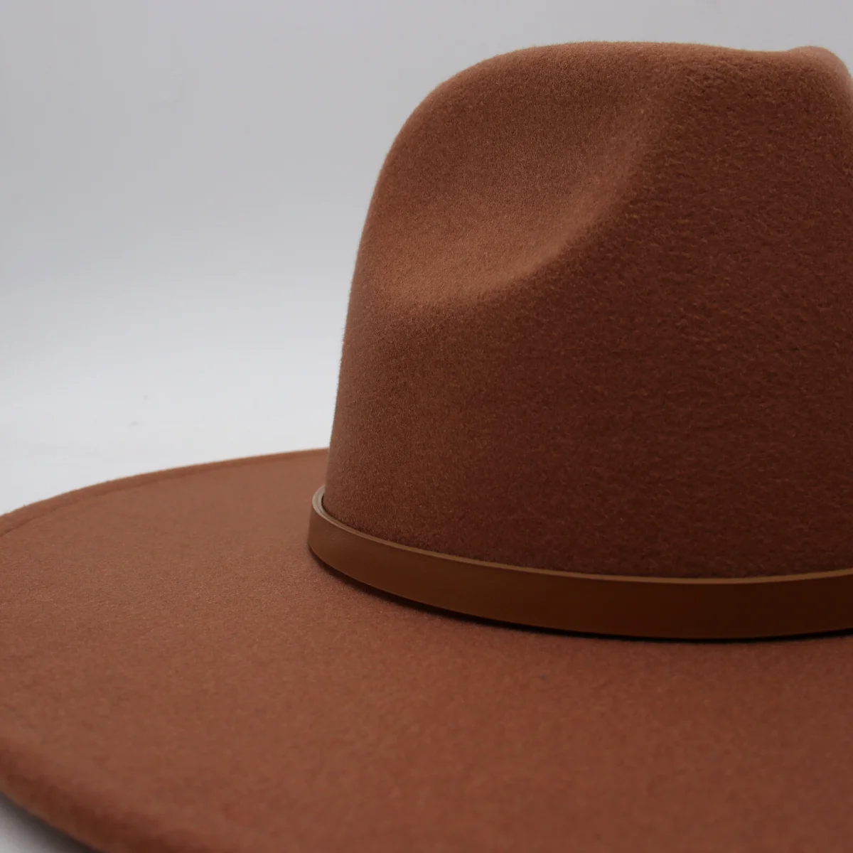 Men Women Wide Brim Felt Hat Classic Fedora Hat Headwear Hats Trilby ...