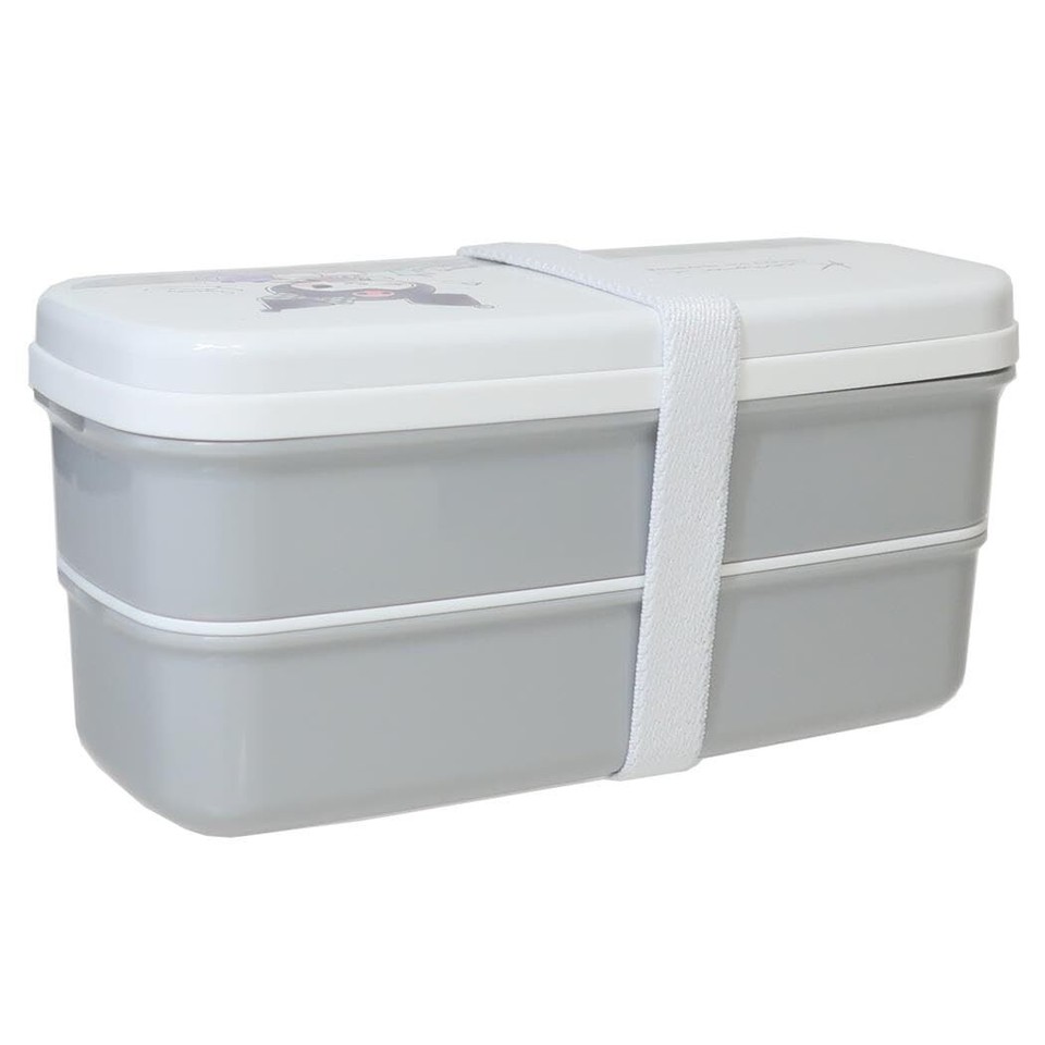 Kuromi [lunch box] Oval microwave 2-tier lunch box/new student Sanrio ...
