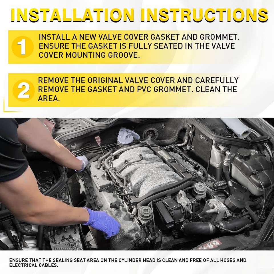 1120180182 1120180282 Valve Cover Gasket Kit For Mercedes-Benz E500 ...