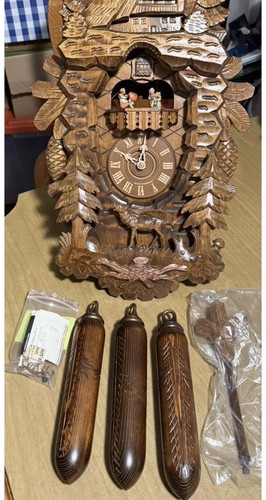 Adolf Herr Cuckoo Clock - The Black Forest Farm House 8 Day SIGNED NEW ...