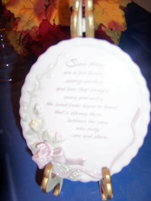 Vintage 1991 Summit Collection Scalloped Ceramic Friendship Plaque w ...