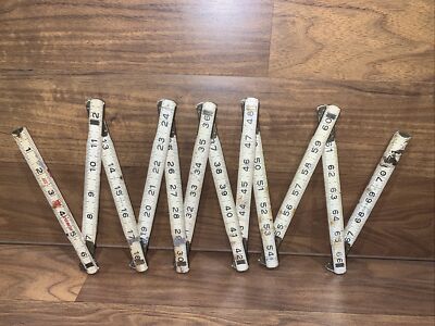 Vintage All American EAGLE Rule Mfg. Corp. Folding Wood Ruler Made in ...