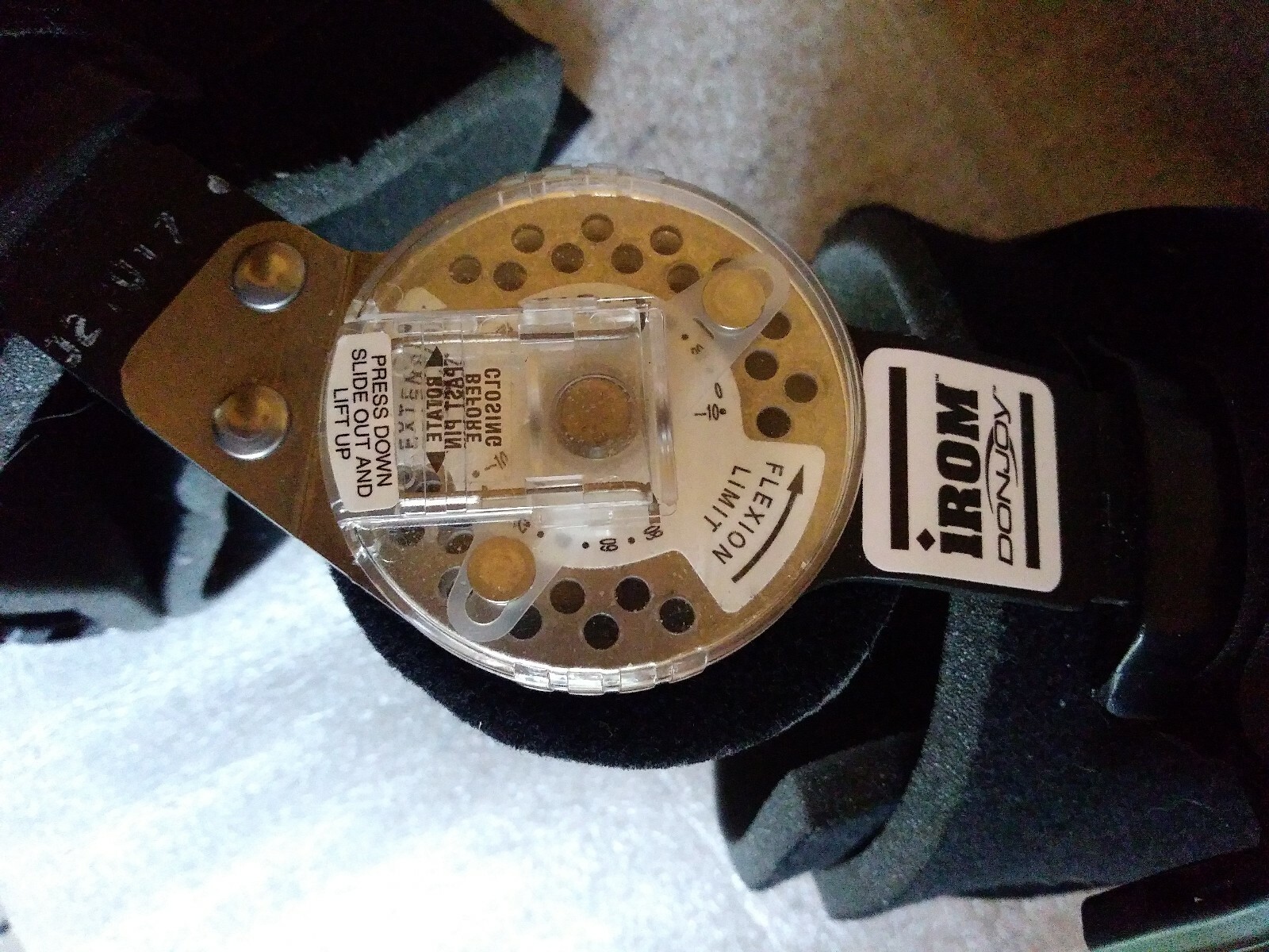 Donjoy IROM Extension Flexion Adjustable Limit Leg Knee Brace 24" Post ...