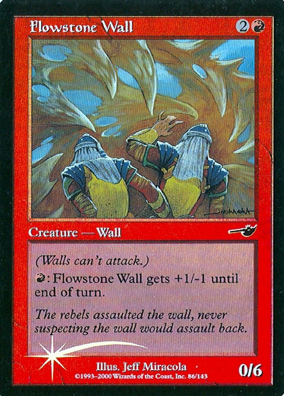 MTG - Nemesis - Flowstone Wall - Foil - Various Conditions | eBay