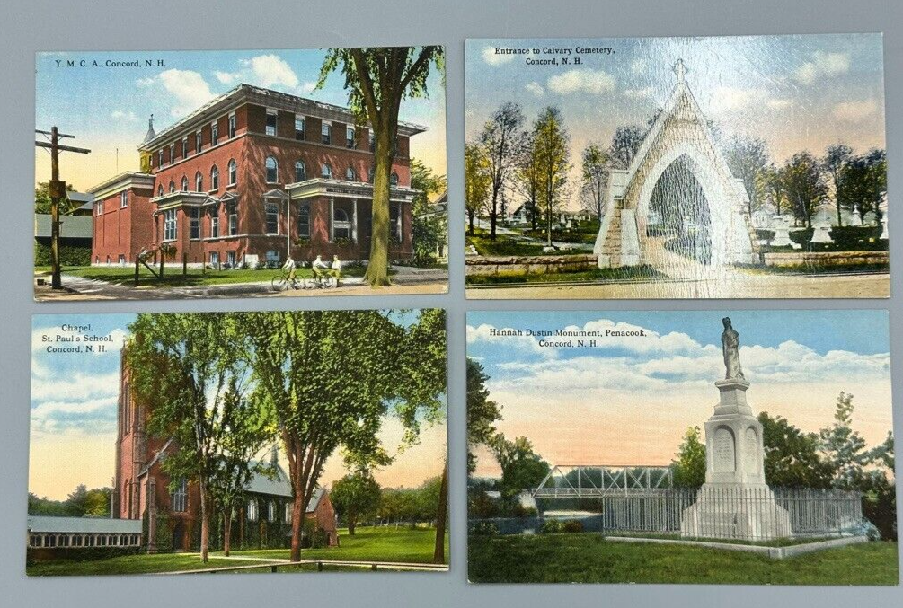 c1910 CONCORD New Hampshire CEMETERY Hannah Dustin YMCA St Paul ...