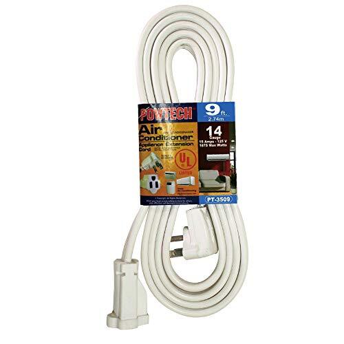 Heavy Duty 9 FT Air Conditioner and Major Appliance Extension Cord UL 9 ...