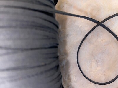 10 Yard GRAY Faux Leather Suede Flat Cord Strip String jewelry 3mm 1/8 ...