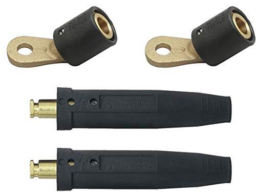 Tweco Male Cable Connector w/Terminal Lug, 2-MPC-1, 2-AF (1set- 2MPC1 ...