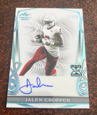 2023 Leaf Trinity Platinum Spectrum #d /25 JALEN CROPPER Auto SSP ...