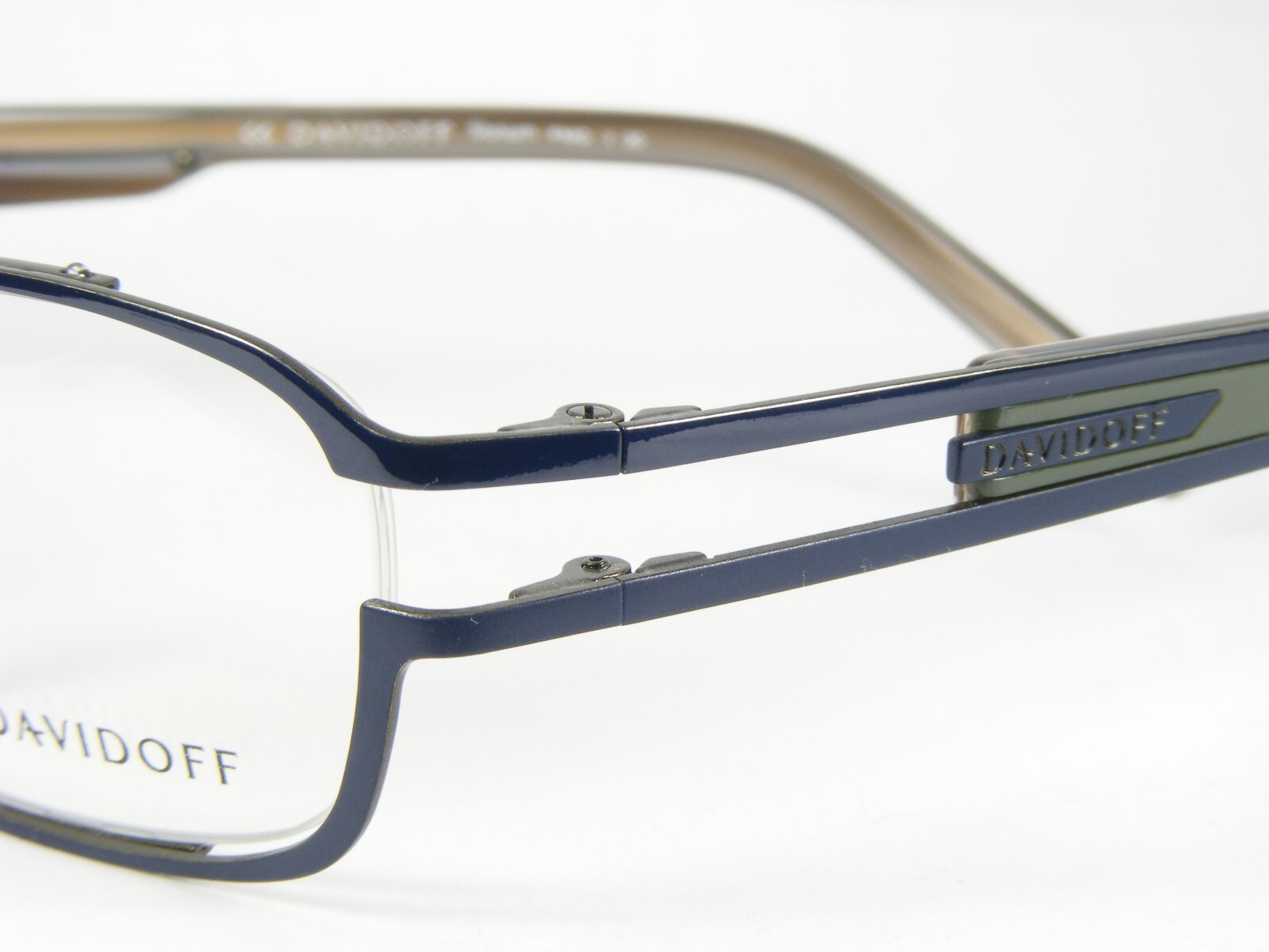 DAVIDOFF 95055 403 BLUE / GREEN EYEGLASSES GLASSES TITANIUM FRAME 54-17 ...