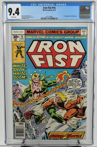 Iron Fist #14 CGC 9.4 (1977) First Appearance of Sabretooth Marvel ...