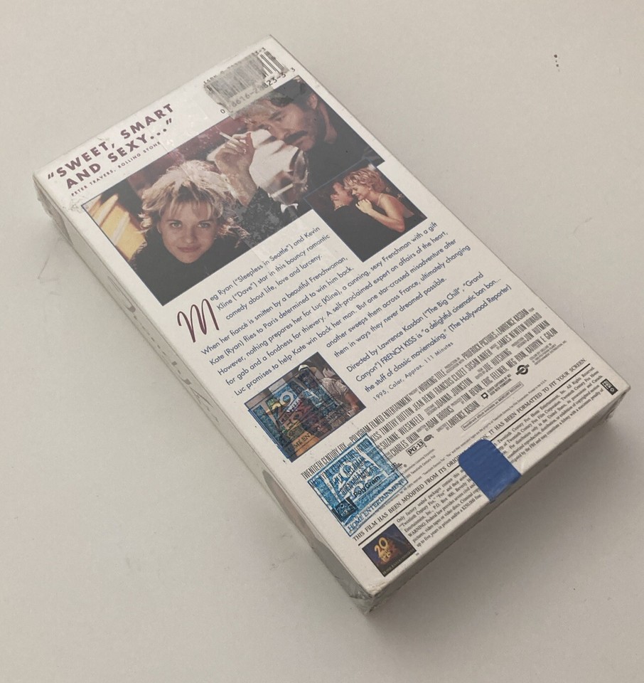 French Kiss (1995)Vhs Meg Ryan Kevin Kline Jean Reno Brand New | eBay