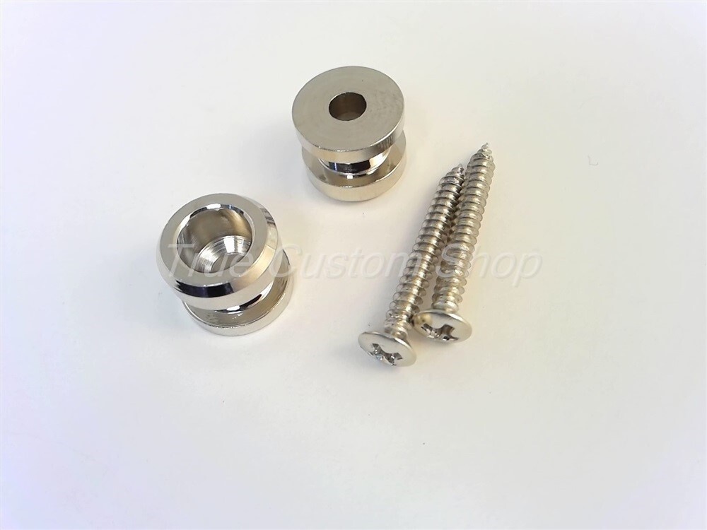 True Custom Shop® SCHALLER Chrome Strap Lock Buttons For USA Fender ...