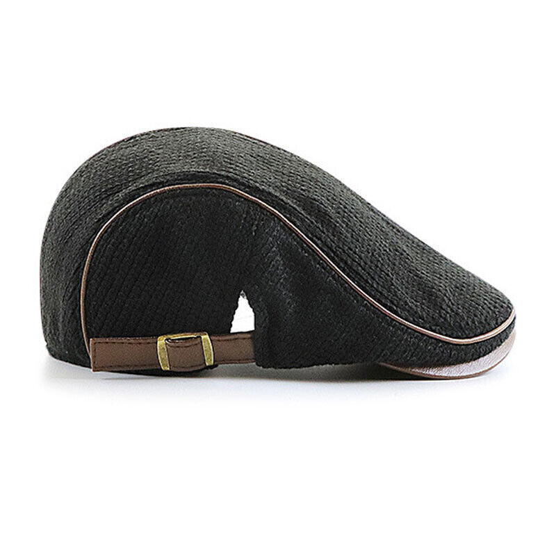 Knitted peaked cap middle-aged and elderly hats men's autumn winter ...