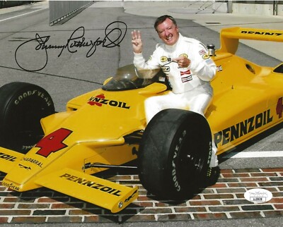 Johnny Rutherford Indy 500 Winner signed Racing 8x10 photo Lone Star JR ...