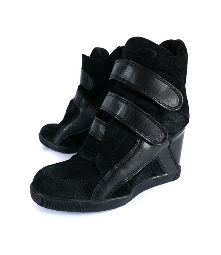 BUFFALO High Top Keil Sneaker Wildleder schwarz – 37 | eBay