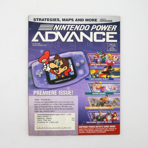 Nintendo Power Advance Magazine Volume 1 Premiere Issue Gameboy Advance ...