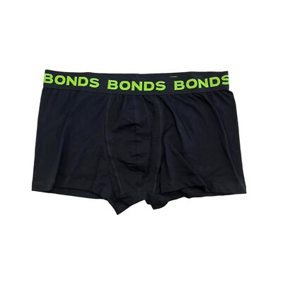 2 x Mens Bonds Core Trunks Black/ Fluro Yellow Underwear | eBay