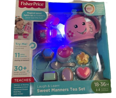 NEW Fisher Price Laugh and Learn Sweet Manners Tea Set Teapot Toys ...
