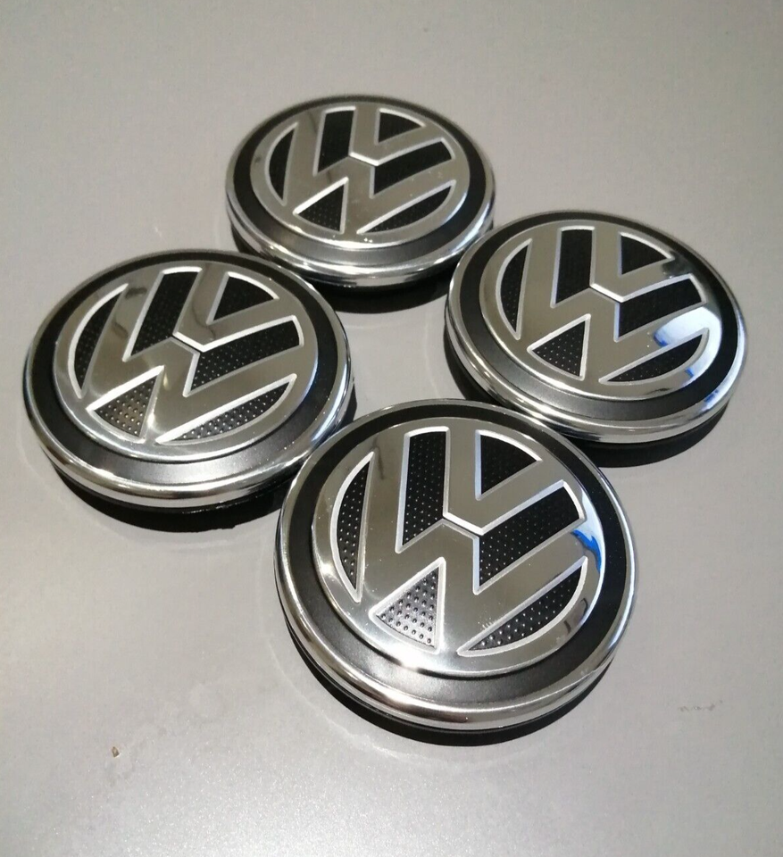 VOLKSWAGEN Alloy Wheel Centre Caps x4 65mm OEM 5H0601171 | 5G0601171 ...
