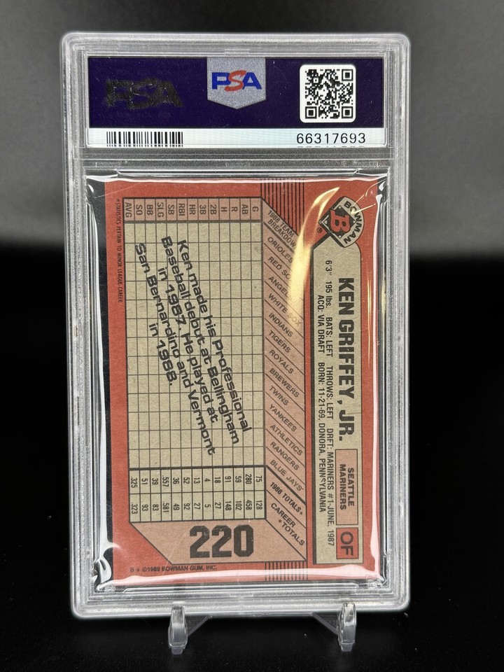 1989 Bowman #220 Ken Griffey, Jr. PSA 8 | eBay