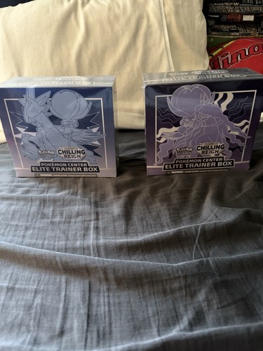 2x SEALED Pokemon Chilling Reign Pokemon Center ETBs (Errors) (1 set of ...