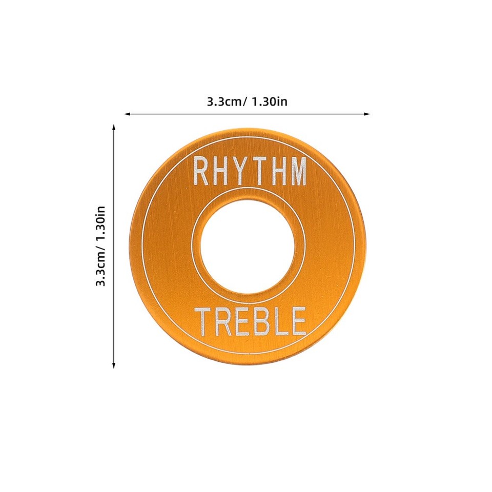 2 Pcs Rhythm Treble Switch Washer Electric Guitar Neck Plate Parts ...