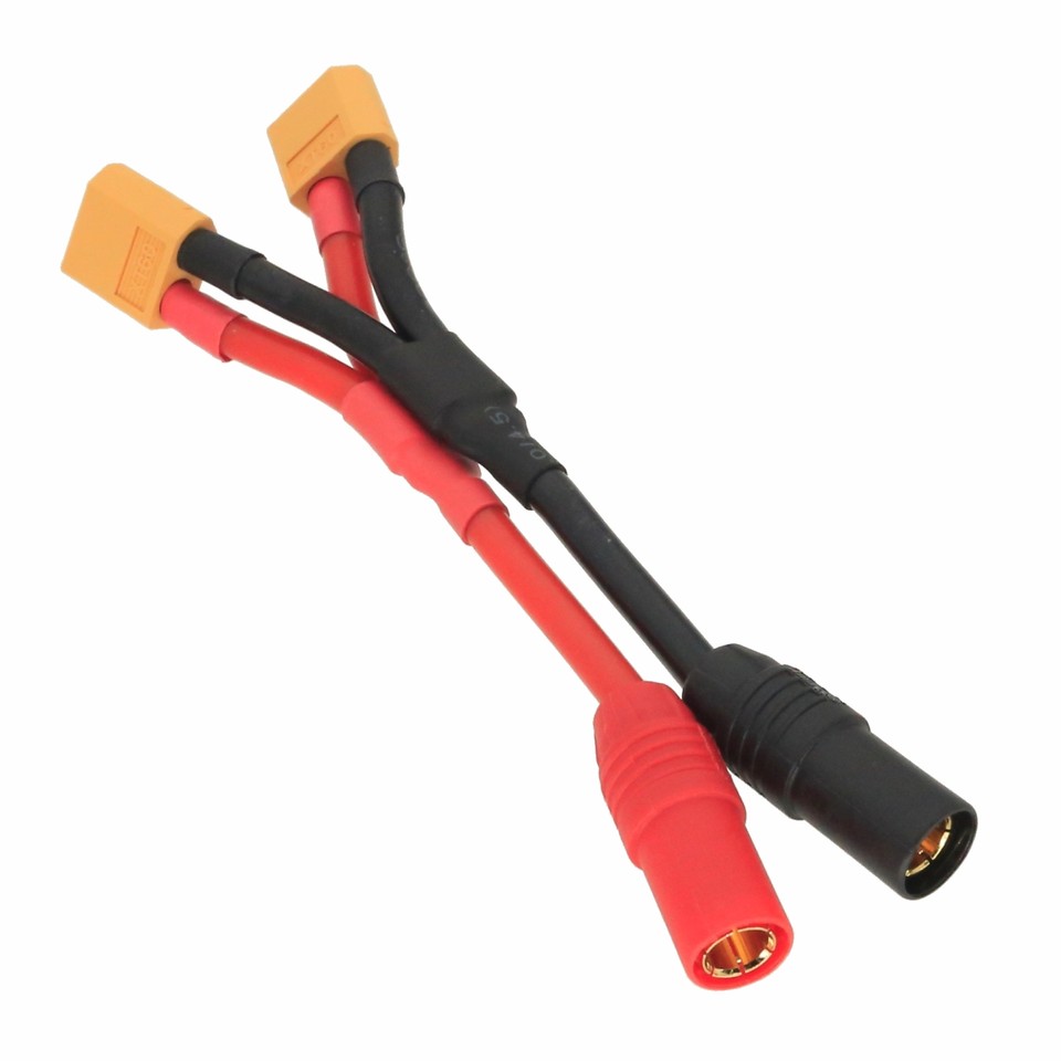 Parallel Wire Amass AS150 7MM 1 Female to 2 Male XT60 10AWG 5CM+5CM Y ...