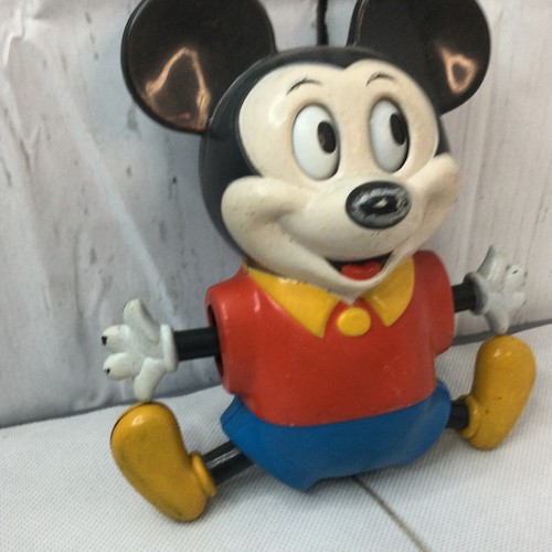 Vintage Walt Disney Mickey Mouse Crib Toy Pull String Musical Repair ...