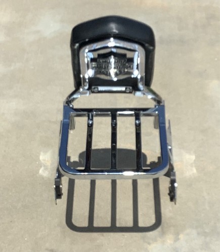 OEM Harley Davidson Detachable Backrest Sissy Bar Pad Rack VGC Arizona ...