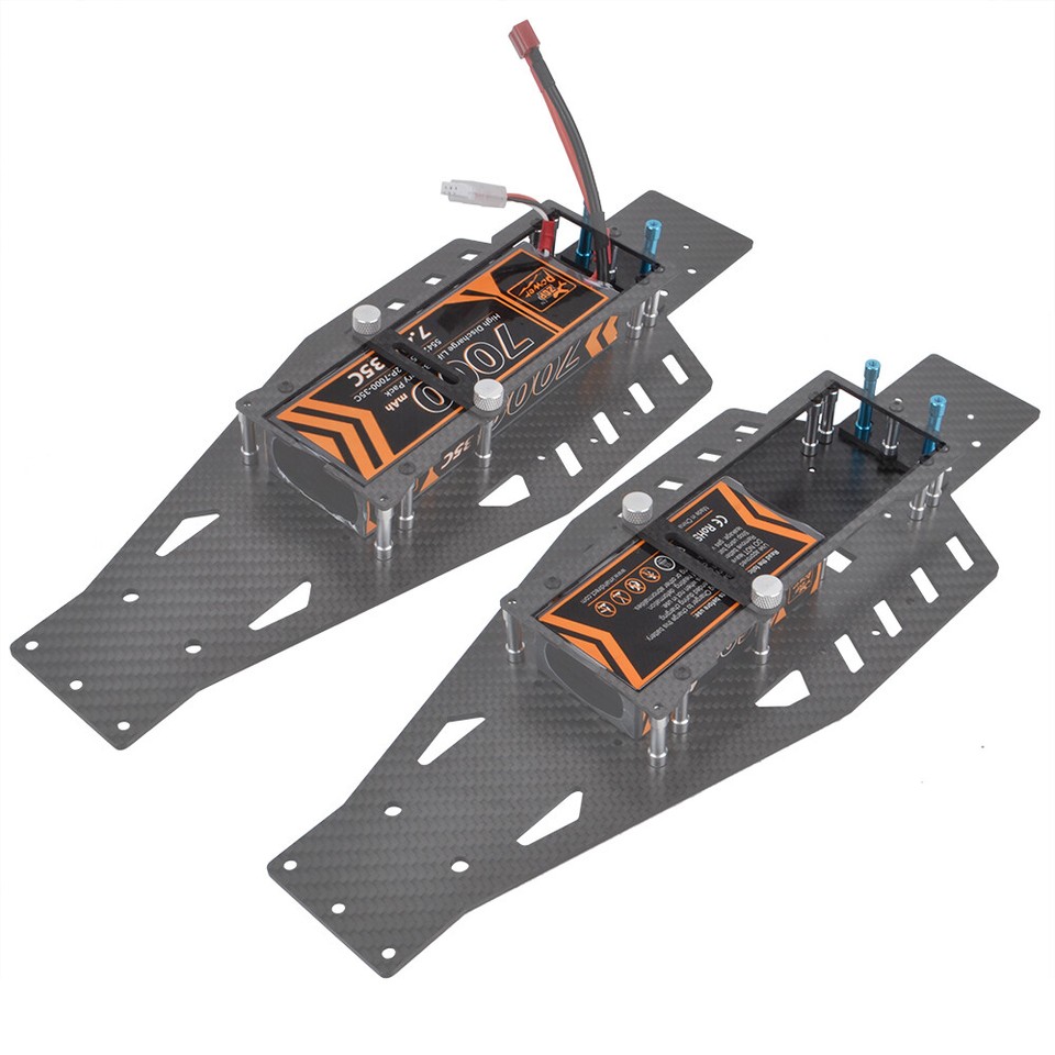 Carbon Fiber Lower Chassis for Traxxas 1/10 Rustler 2WD Rustler VXL ...