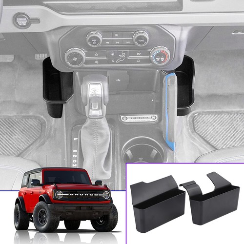 2PCS Shifter Storage Box for Ford Bronco 2021 2022 2023 Center Console ...