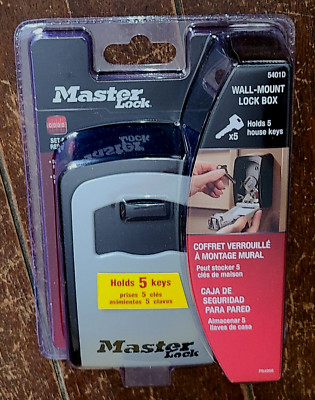 Master Lock Wall Mount Lock Box *Combination Dials* Holds 5 Keys ...