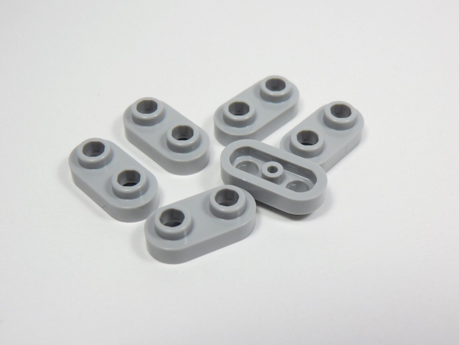 LEGO Lot of 6 Light Bluish Gray 1x2 Rounded Plates w/ Open Studs F5 | eBay
