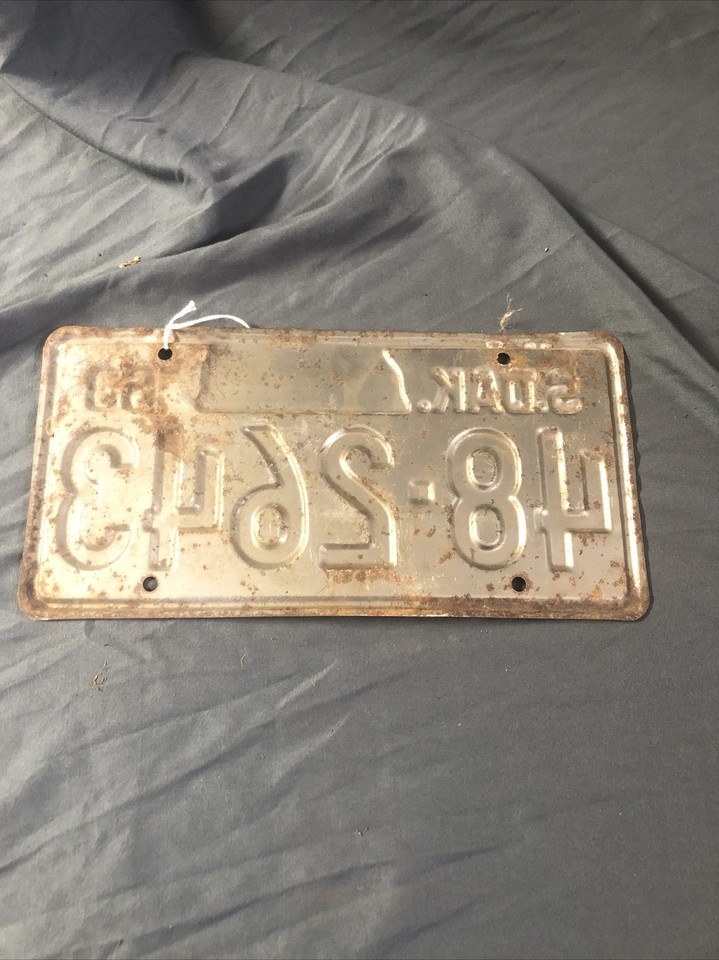 Vintage 1963 South Dakota License Plate 48 2643 | eBay