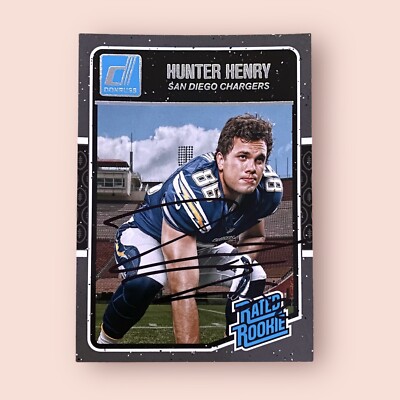 Hunter Henry Signed Autographed 2016 Donruss Rated Rookie Card | eBay