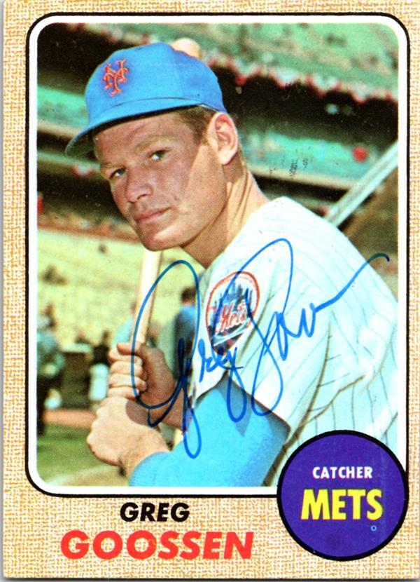 Greg Goossen Bart Shirley & Greg Goossen Autographed Baseball Card