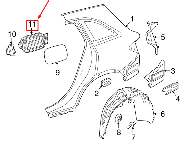 MERCEDES-BENZ GLC X253 Fuel Tank Cap A2536305902 NEW GENUINE | eBay