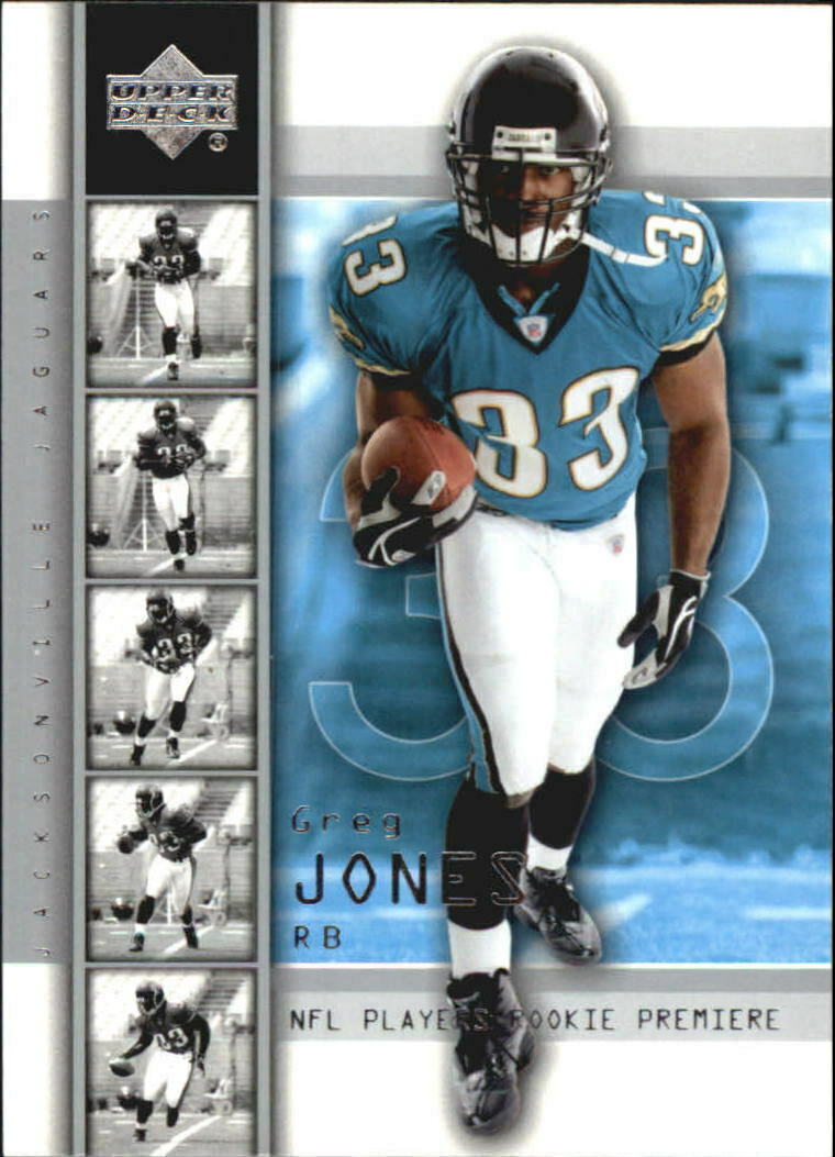 2004 UPPER DECK ROOKIE PREMIERE Card #28 - GREG JONES, Jacksonville ...