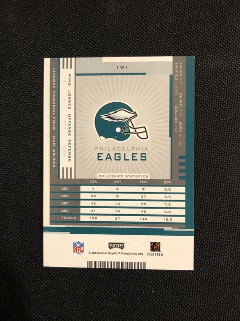 2005 Playoff Contenders - Rookie Ticket #191 Mike Patterson (AU, RC ...