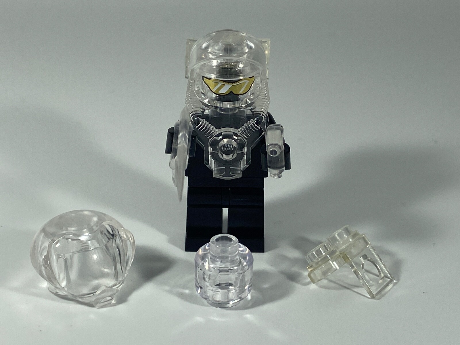 LEGO & CUSTOM LEGO Trans Clear Accessory Kit including Brickarms Space ...