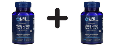 2 x Life Extension Mega Green Tea Extract - 100 vcaps (249,95 EUR/kg ...