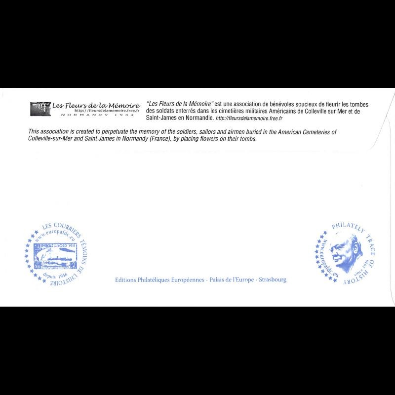 FDC D-DAY 1944 OPÉRATION OVERLORD / CIMETIÈRE AMÉRICAIN COLLEVILLE-SUR ...