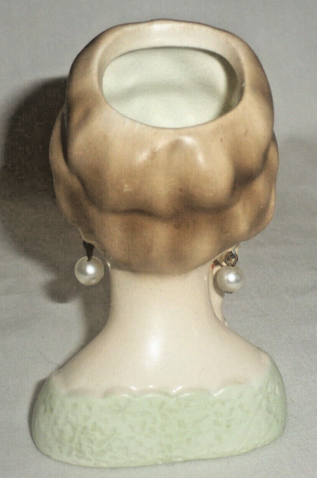 1963 Lady Head Vase E-480 Inarco Ceramic Blonde Girl Miniature 3.5 ...