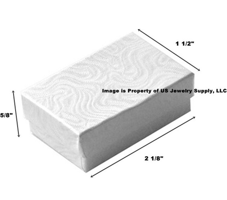 Swirl White Cotton Fill Jewelry Gift Boxes Cardboard Supplies Display ...