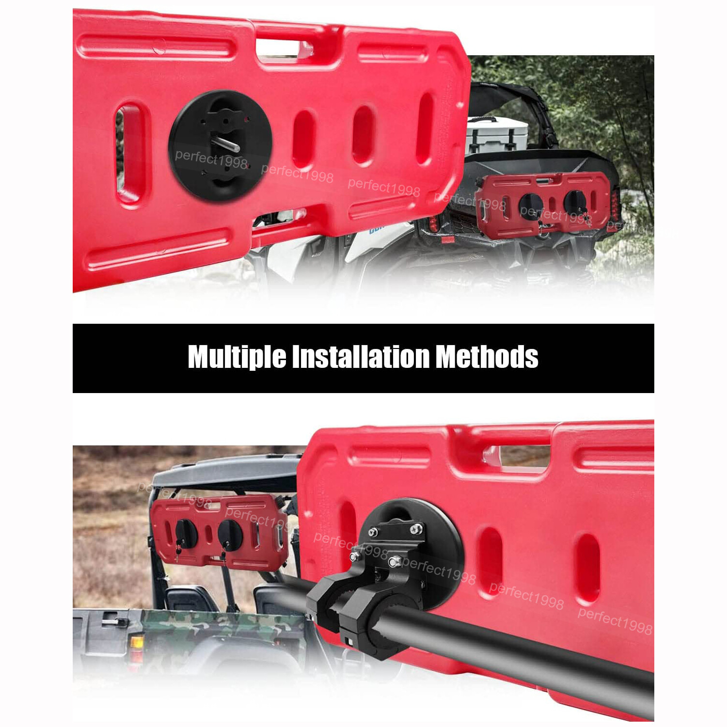 Gas Can Mount for 20L Gas Tank Cans Lock Oil Mounting Lock with Roll ...