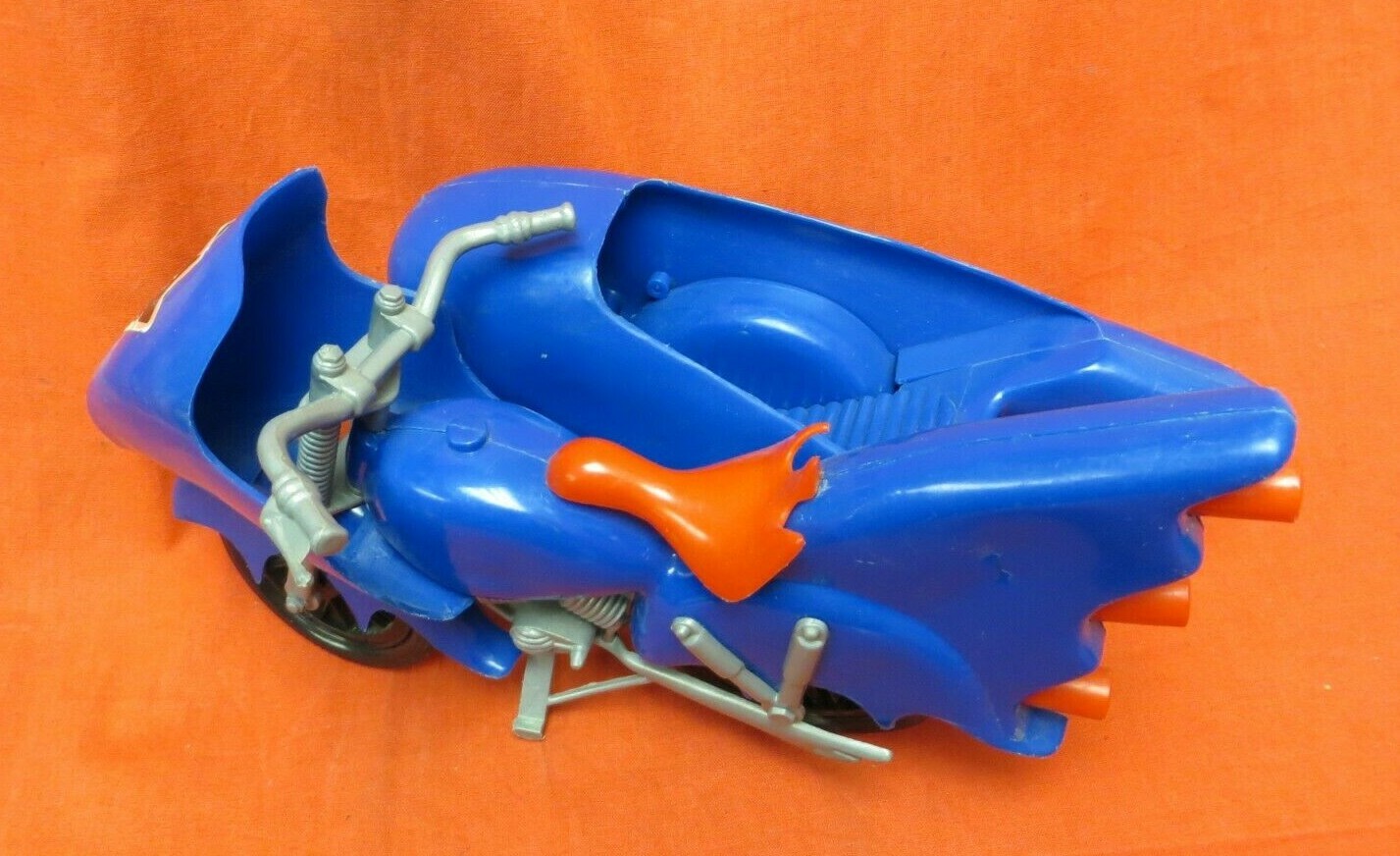 VINTAGE MEGO 1970's 1974 MEGO BATMAN : BLUE MOTORCYCLE SIDE CAR ...