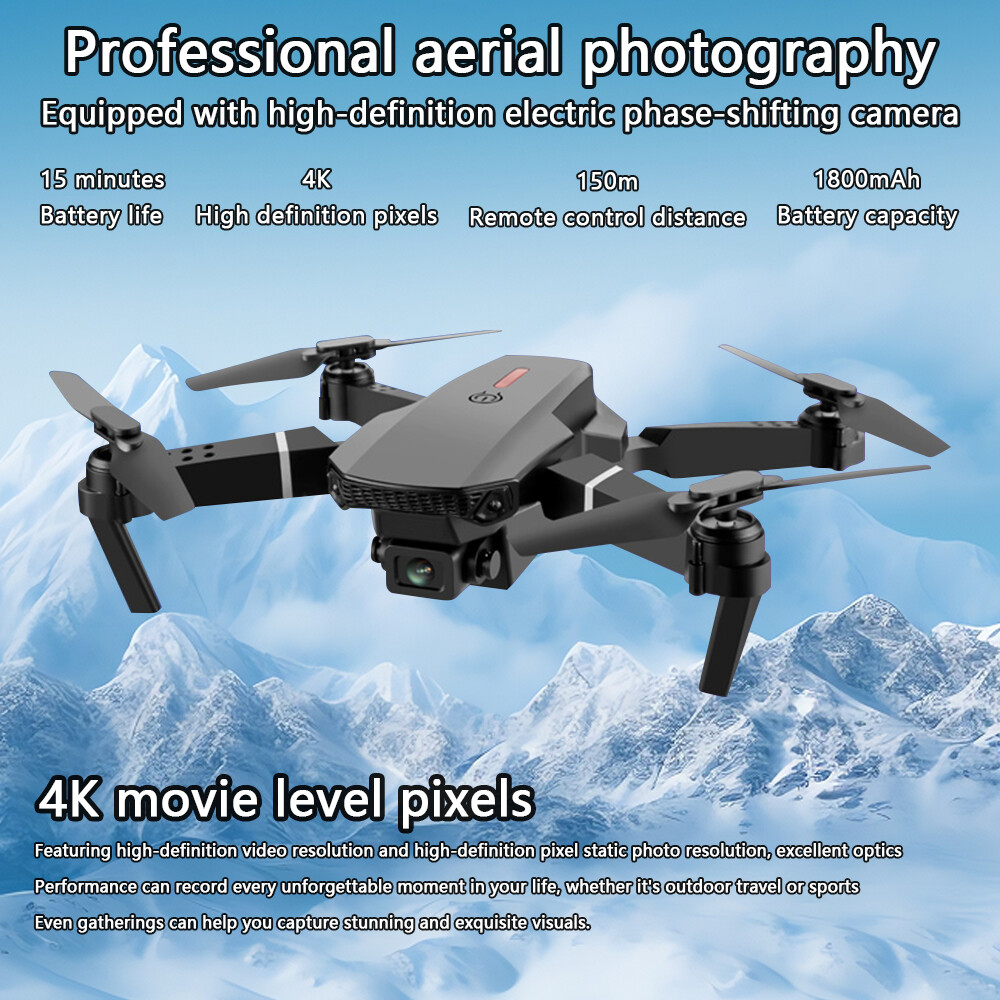 3 BATTERIES PRO DRONE X 4K HD SELFIE CAMERA WIFI FPV GPS FOLDABLE RC QUADCOPTER | eBay