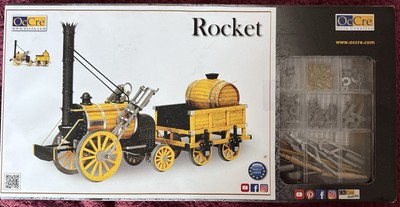 OcCre 1:24 scale model kit of Stephenson's Rocket, a renowned steam ...